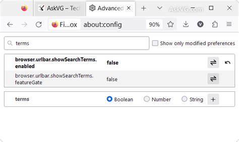 Tip Enable Or Disable Search Terms Display In Firefox Address Bar Askvg