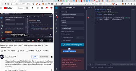No Contract Compiled Yet · Smartcontractkit Full Blockchain Solidity