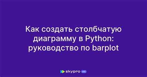 Как создать столбчатую диаграмму в Python руководство по Barplot