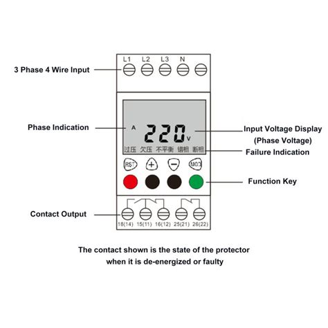 Voltage Monitoring Relay Undervoltage Protection Relay 115‑277vac For