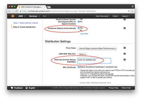 Host A Static Site On Aws Using S3 And Cloudfront David Baumgold