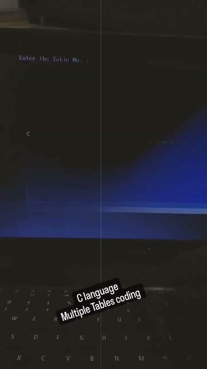 C Language Program Multiplication Table Coding Videolanguage