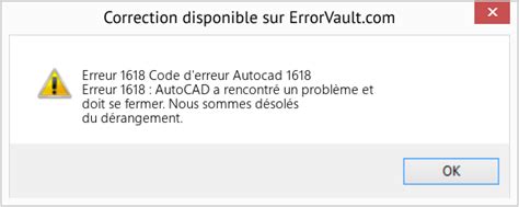 Comment Réparer Erreur 1618 Code Derreur Autocad 1618 Erreur 1618 Autocad A Rencontré Un