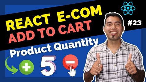 React Ecommerce Website 23 Product Quantity Increment And Decrement Button With React Js 🔥 Youtube