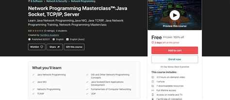Network Programming Masterclass™java Socket Tcpip Server