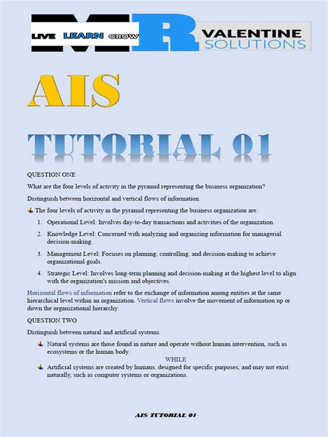 Ais Solved Tutorial 01 Mrvalentine Download Free Pdf Information