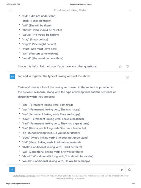 Conditional Linking Verbs Pdf Syntactic Relationships Semantics