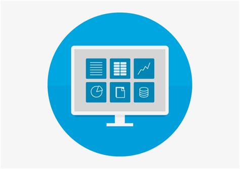 A Computer Monitor Displaying Various Icons Business Applications