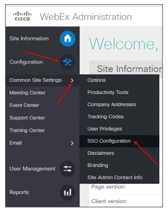 Cisco Webex Single Sign On SSO SAML Solution