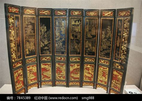 清代描金漆画寿屏高清图片下载红动中国