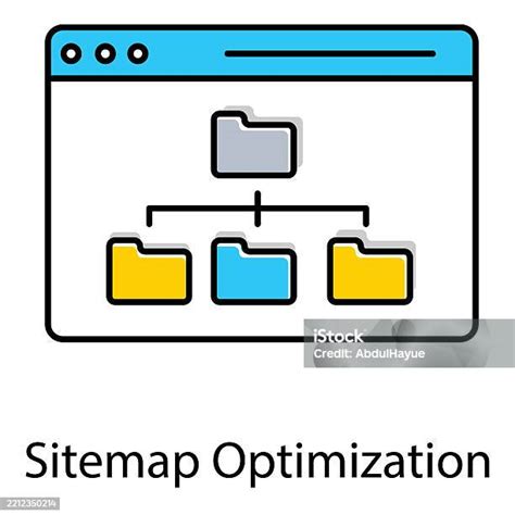 Seo 웹 사이트 탐색 및 검색 엔진 크롤링 솔루션을 보여주는 Sitemap 최적화 벡터 아이콘 0명에 대한 스톡 벡터 아트 및 기타 이미지 Istock