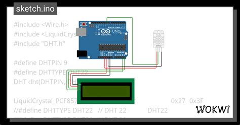 溫濕度大字體 Wokwi Esp32 Stm32 Arduino Simulator