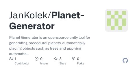 Github Jankolekplanet Generator Planet Generator Is An Opensource