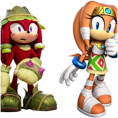 Gnarly Knuckles And Tikal Sonic By Ebotizer On Deviantart