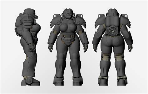 Fo4 Armure Assistée De Warmaiden Rfalloutmods
