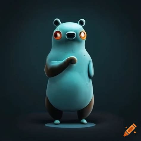 Futuristic Golang Gopher Illustration Futuristic Golang Gopher Illustration