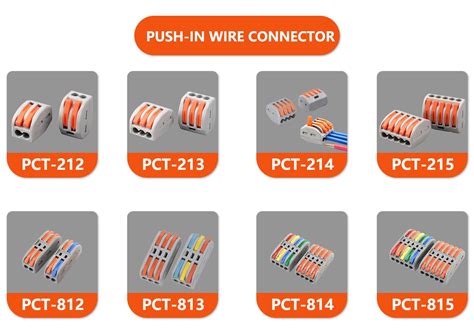 Electrical Push In Wire Connectors Zl Pct 212~218 Quick Connector Wire One In Multiple Out Mini