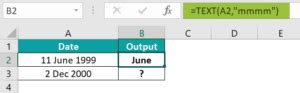 MONTH Excel Function Formula Example How To Use
