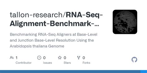 GitHub Tallon Research RNA Seq Alignment Benchmark For Arabidopsis Benchmarking RNA Seq