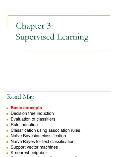 Cs583 Chapter 4 Supervised Learning Pdf Statistical Classification Sensitivity And Specificity