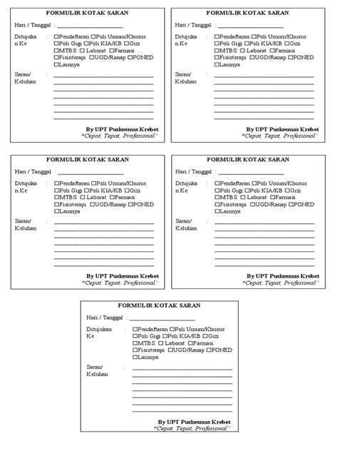 Form Kotak Saran Pdf