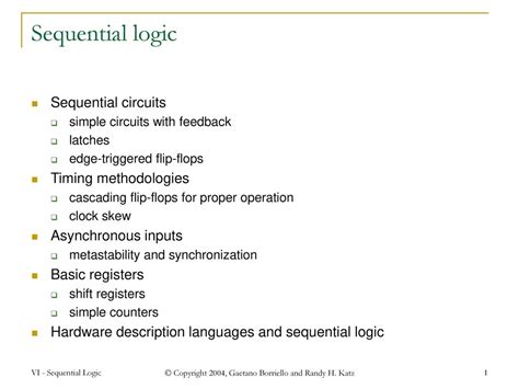 © Copyright 2004 Gaetano Borriello And Randy H Katz Ppt Download