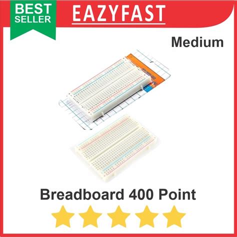Jual Breadboard 400 P Pin Point Lubang Arduino Bread Project Proto Board Shopee Indonesia