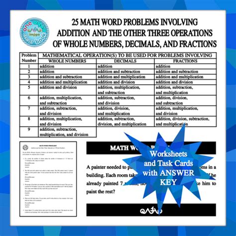 Addition And The Other 3 Operations Of Whole Numbers Decimals And Fractions Made By Teachers