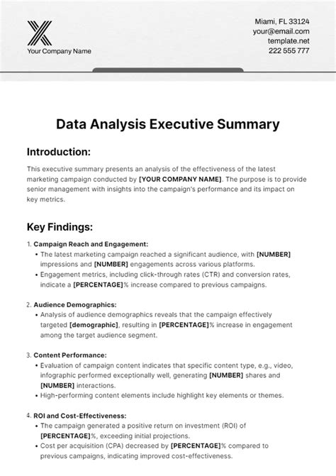 Free Monthly Summary Format Template To Edit Online