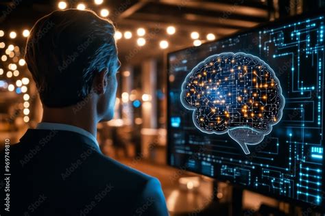 Cybernetic Integration Intelligence Mapping Ai System Signal Transmission And Cognitive