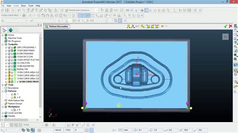 Autodesk Powermill 2017 Basic Tutorial 18 About 2d Curve Profile Youtube