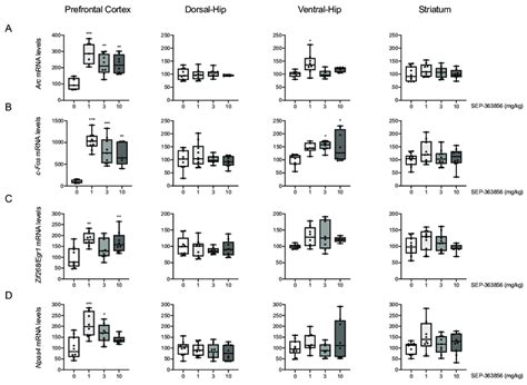 Modulation Of Iegs Expression Following Acute Sep 856 Administration
