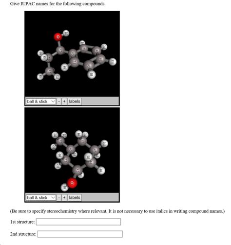 Solved Give IUPAC Names For The Following Compounds Ball Chegg Com