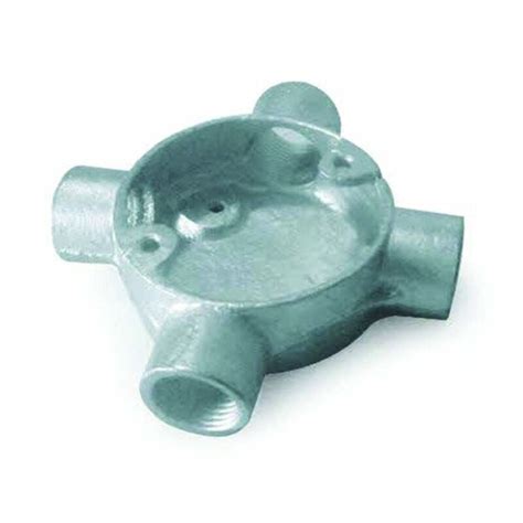 Deligo Int32 Galvanised Malleable Intersection Conduit Box 32mm