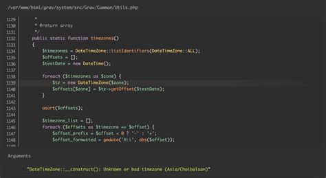 Getting Unknown Or Bad Timezone When Trying To Login Into Admin Support Grav Community Forum