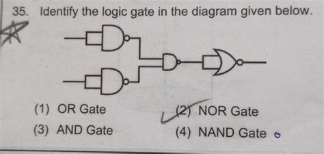 identify the logic gate in the diagram given below filo