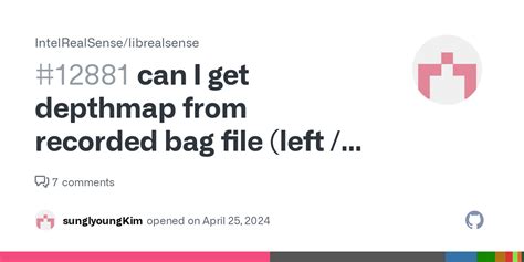 Can I Get Depthmap From Recorded Bag File Left Right Ir Images By