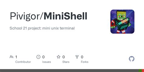 Github Pivigorminishell School 21 Project Mini Unix Terminal