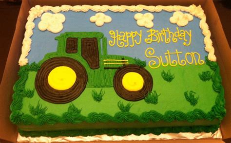 John Deere Birthday Sheet Cakes