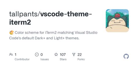 Github Tallpantsvscode Theme Iterm2 🎨 Color Scheme For Iterm2