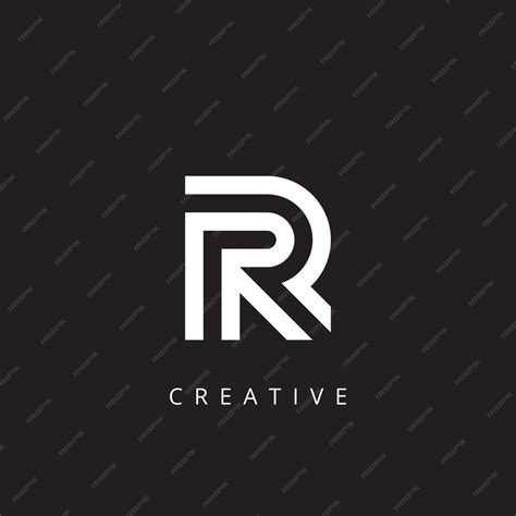 알파벳 R Rr 문자 로고 디자인 템플릿 벡터 그림 프리미엄 벡터