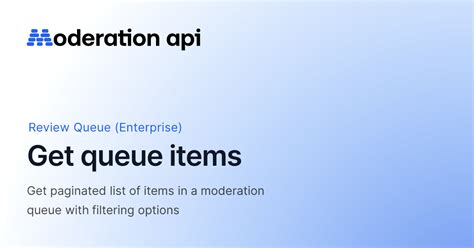 Get Queue Items Moderation Api