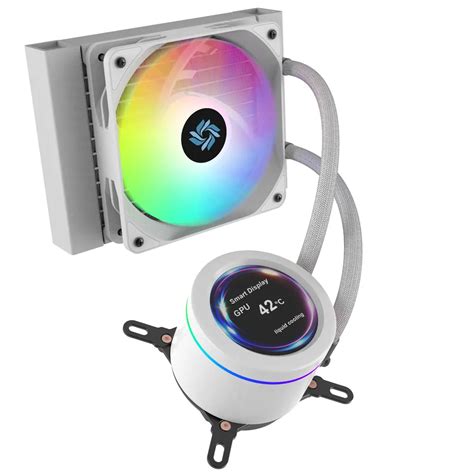 Oem Liquid Cpu Cooler Mm Water Cooling Pc Radiator Argb Case Fan Lcd Screen With Temperature