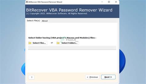 Bitrecover Vba Password Remover Wizard 31 Download Filecr