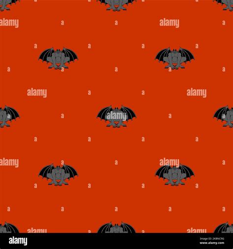 Gargoyle Pattern Seamless Stone Demonic Character Monster Background