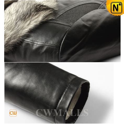 Mens Wolf Fur Winter Coat Cw855587