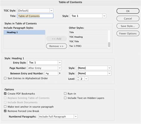How To Align Page Numbers In The Table Of Contents Adobe Community