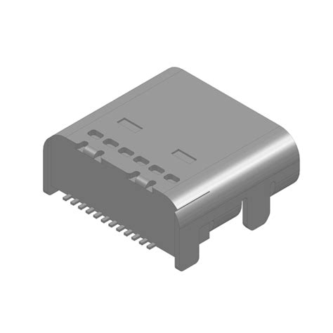 Right Angle Smt Conduct Electricity Usb Type C Socket From China