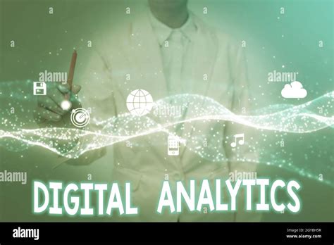 Conceptual Caption Digital Analytics Word Written On The Analysis Of Qualitative And