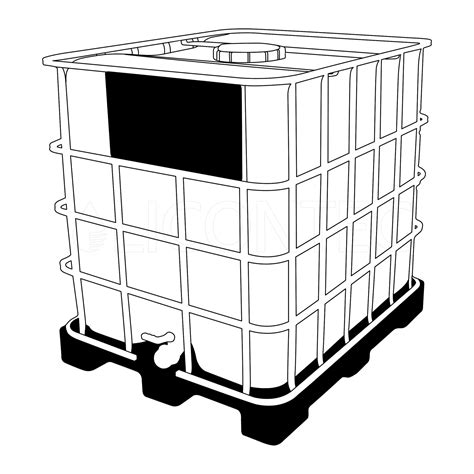 IBC Bulk Container D CAD Model Library GrabCAD OFF